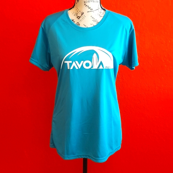 A4 | Tops | Tavola Pizza Souvenir Rash Guard Surfer Tshirt Size Med ...